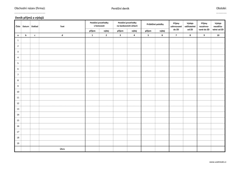 Daňová evidence – co to je, jak ji vést, vzor ke stažení - KG.cz